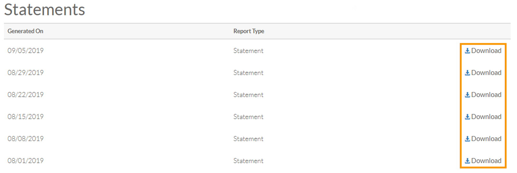 View Statements – Card Management Online Help Center